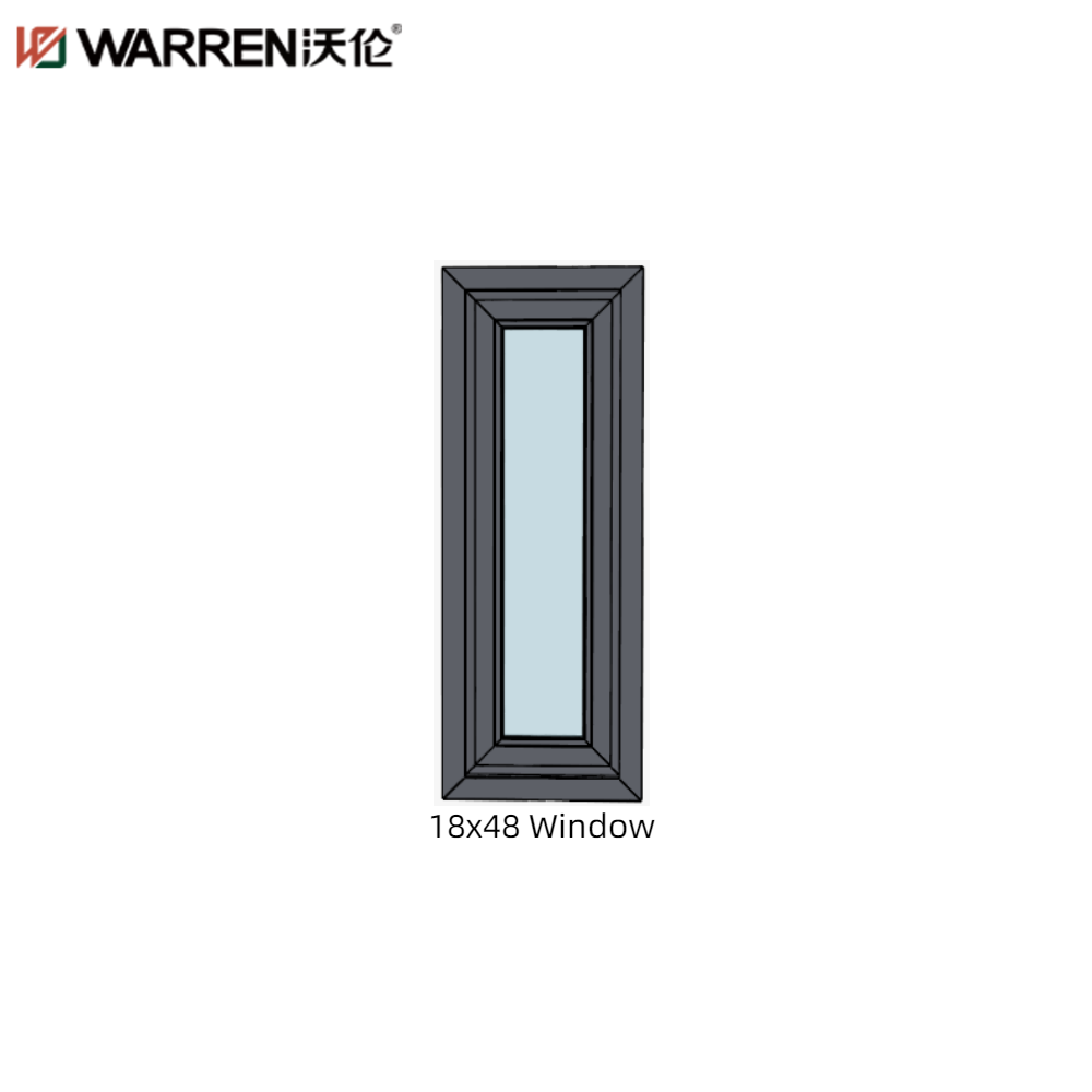 Warren 18x48 Tilt And Turn Aluminium Full Glass Green Garden Window Ro ...