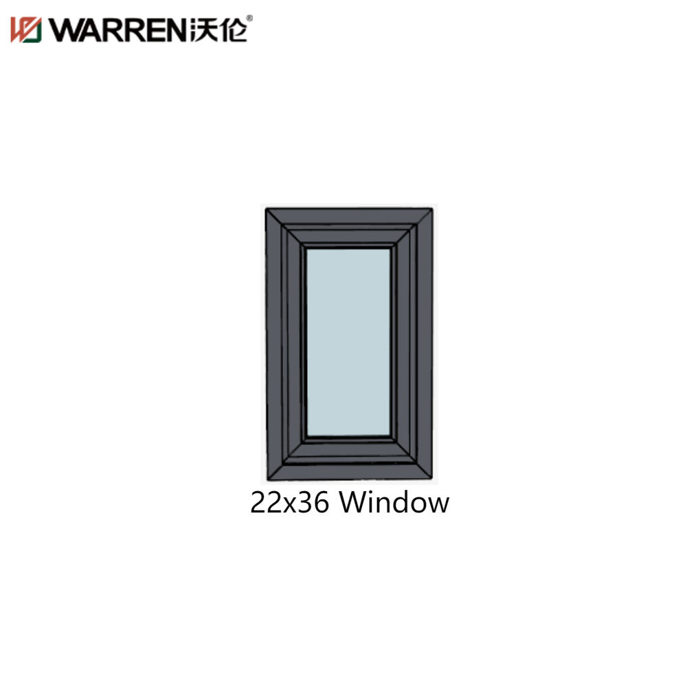 Warren 22x36 Push-out Casement Aluminium Tempered Glass White Interior ...