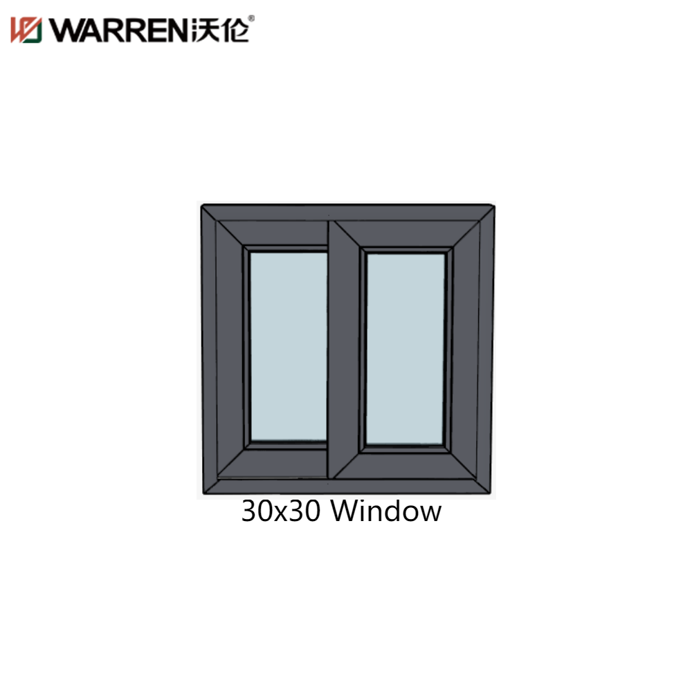 Warren 30x30 Sliding Aluminium Frosted Glass Blue Vertical Window Roug ...