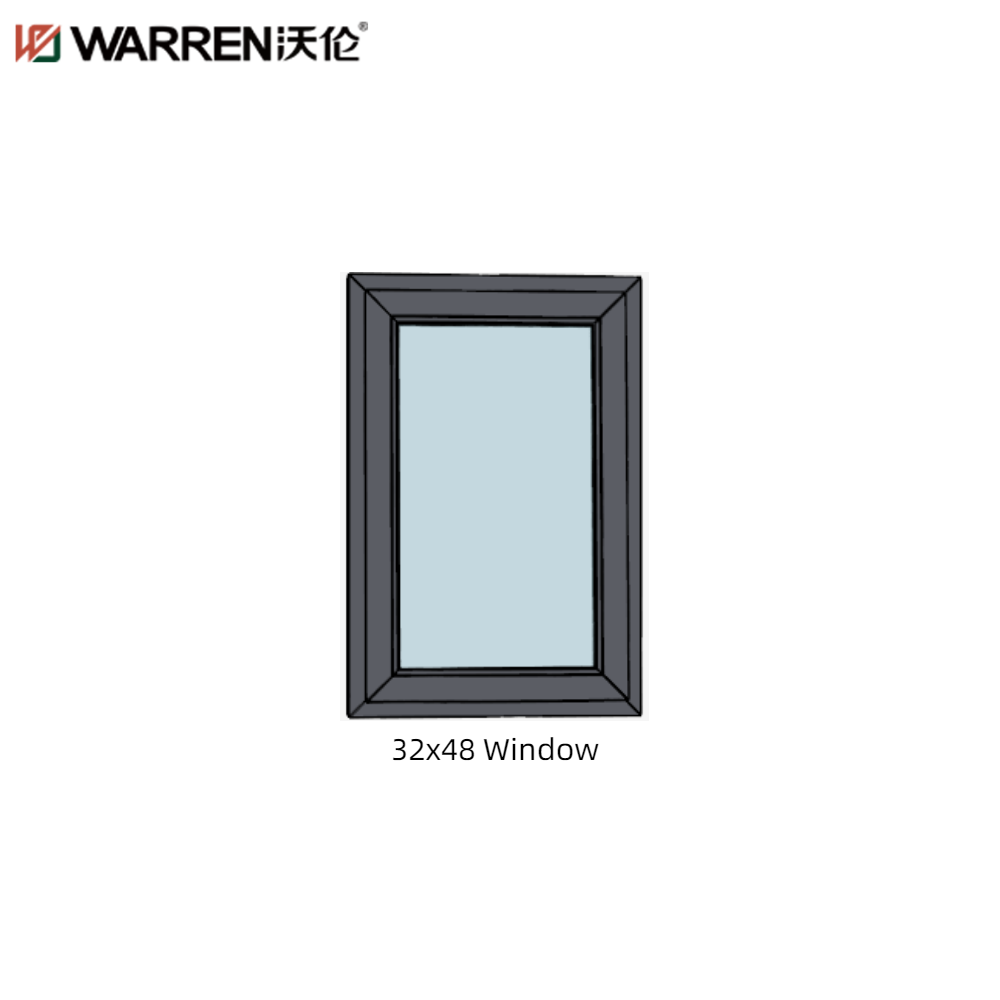 Warren 32x48 Tilt And Turn Aluminium Glass Blue Double Hung Window Pri ...