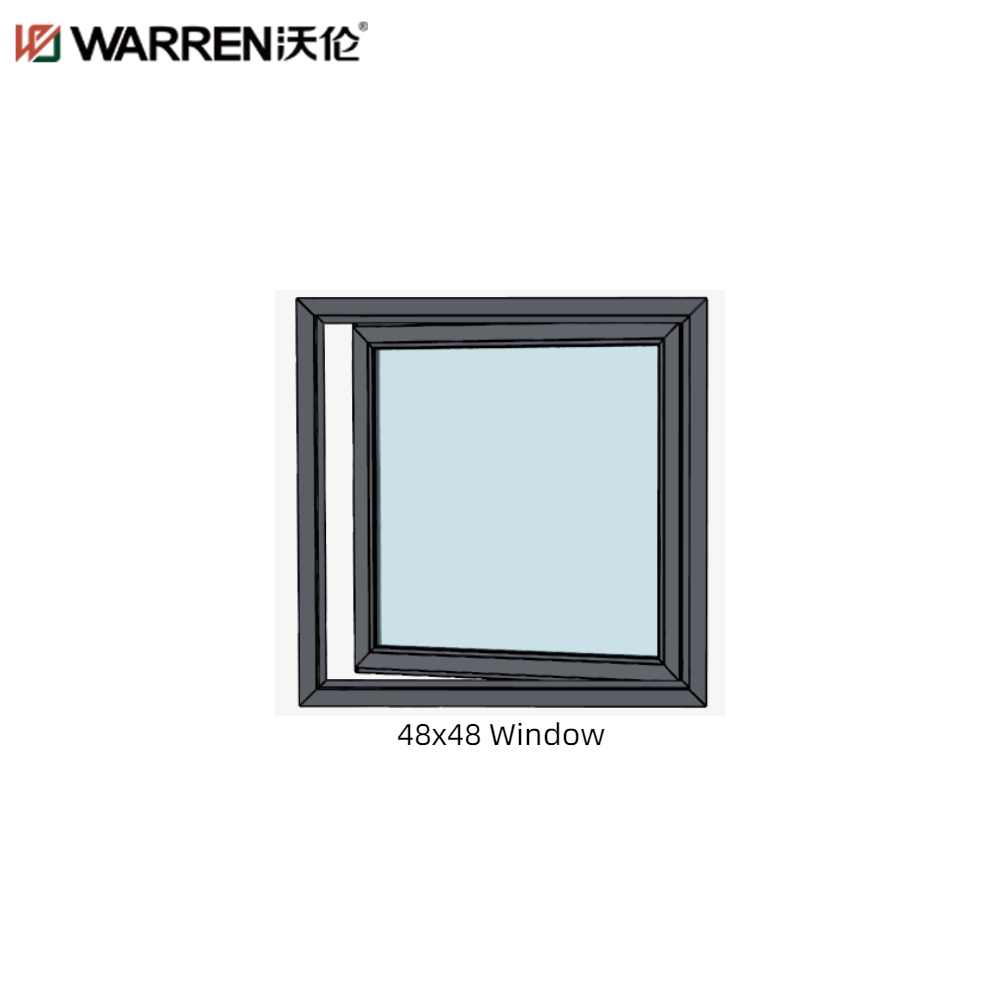Warren 48x48 Outward Opening Aluminium Glass Green Soundproof Window M ...