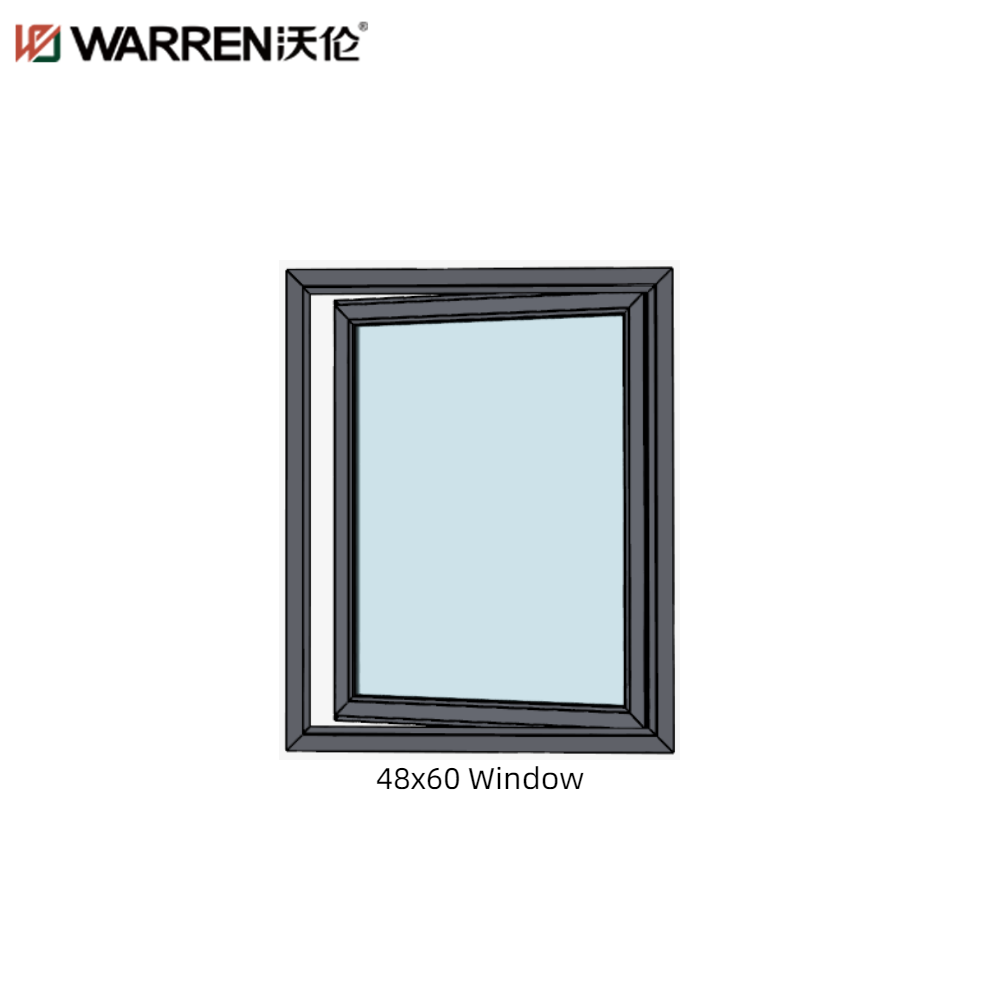 Warren 48x60 Double Pane Window Double Glazing Aluminium Frames Window ...