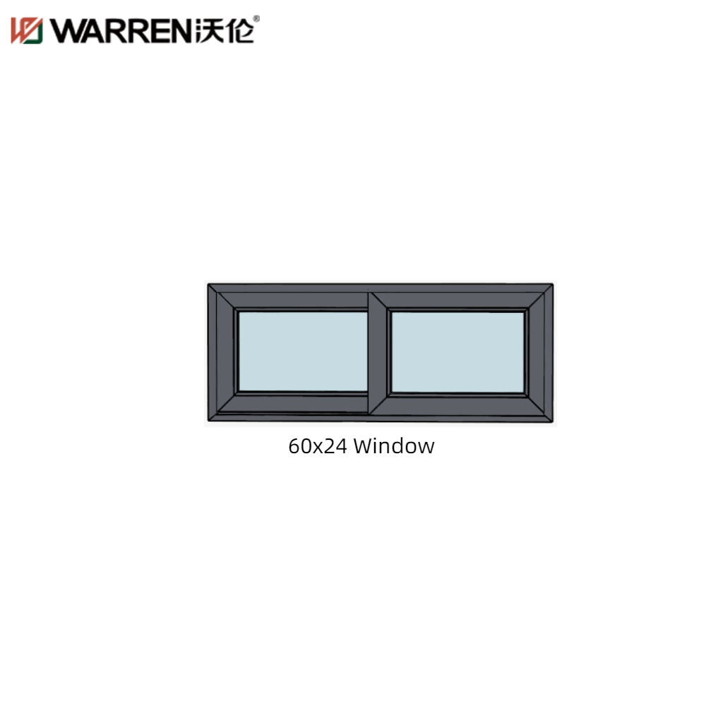 Warren 60x24 Slider Aluminium Double Glass Brown Double Window With Gr ...