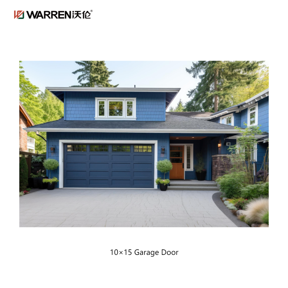 Warren 10x15 Glass Aluminium Garage Doors With Automated Roller Door ...