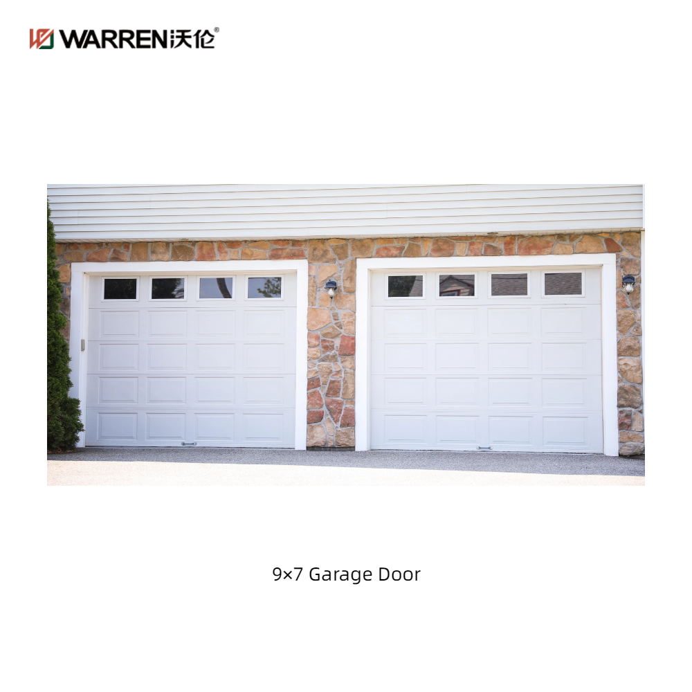 Warren 9x7 Aluminum Roll Up Garage Doors Double Garage Electric Door ...