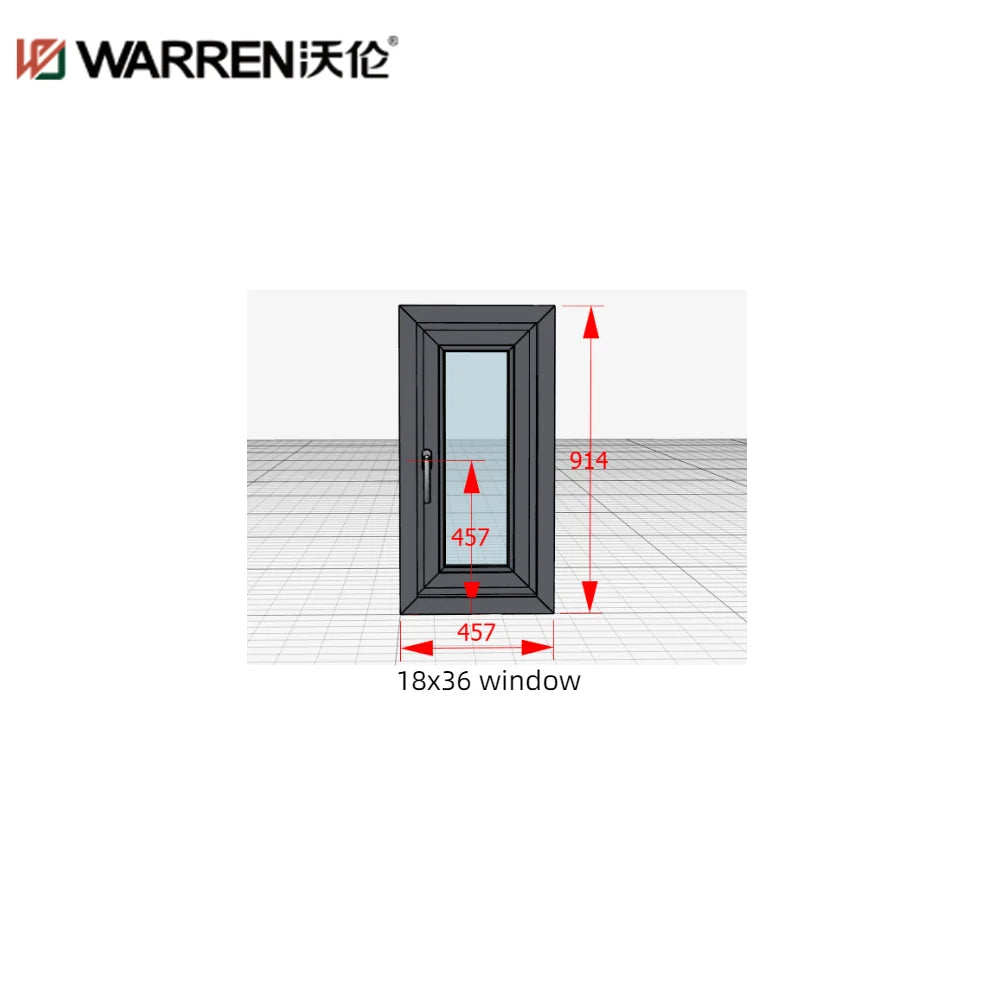 Warren 18x36 Window Modern Front Window Design Aluminum Exterior Storm ...