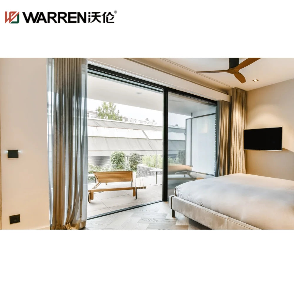 Warren 60x70 Sliding Aluminium Internal Glass Black insulated Retracta ...