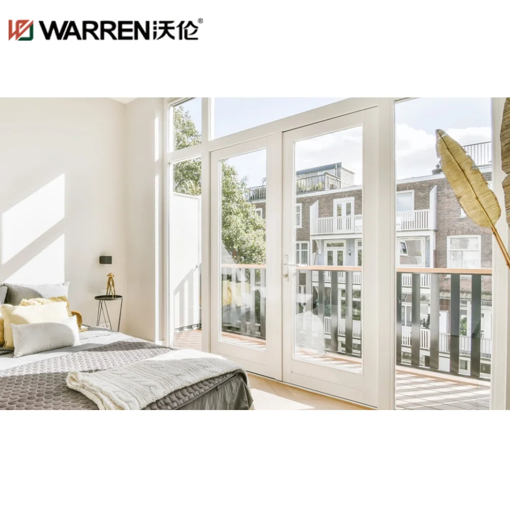 Warren 36x72 French Aluminium Triple Glazing Gray insulated Double Doo ...
