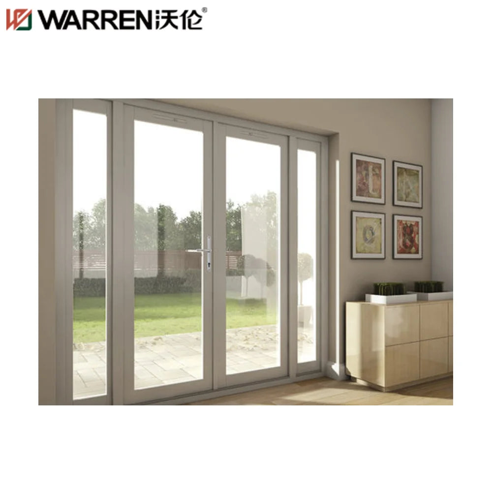 Warren 40x80 French Aluminium Frosted Glass Brown Double Storm Door Fo ...