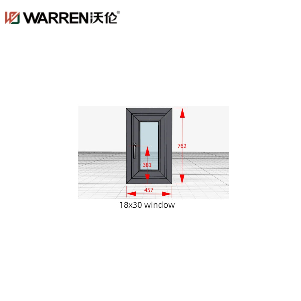 Warren 18x30 Window Triple Pane Casement Windows Aluminum Simple Windo ...