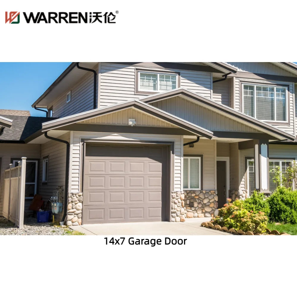 Warren 14x7 Garage Door One Car Garage Door With Windows Aluminum Gara ...