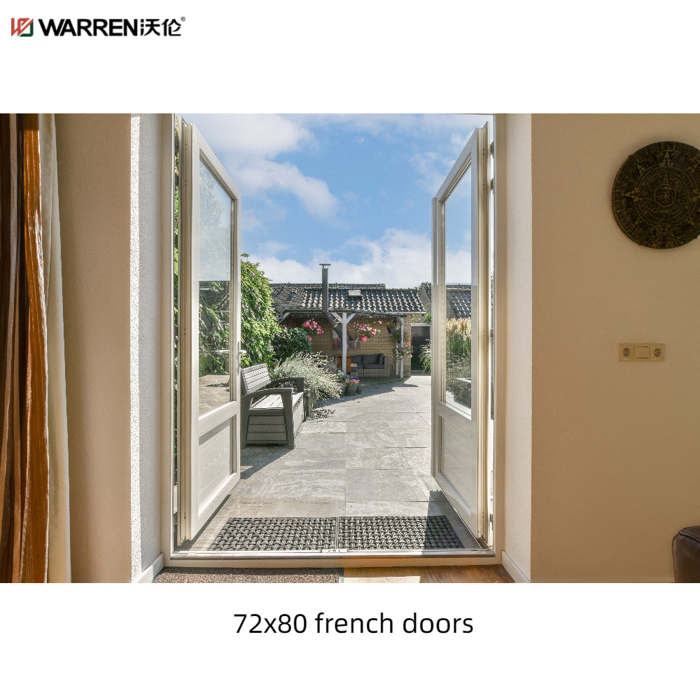 Warren Exterior French Doors Outswing 72x80 With Double Doors Glass ...
