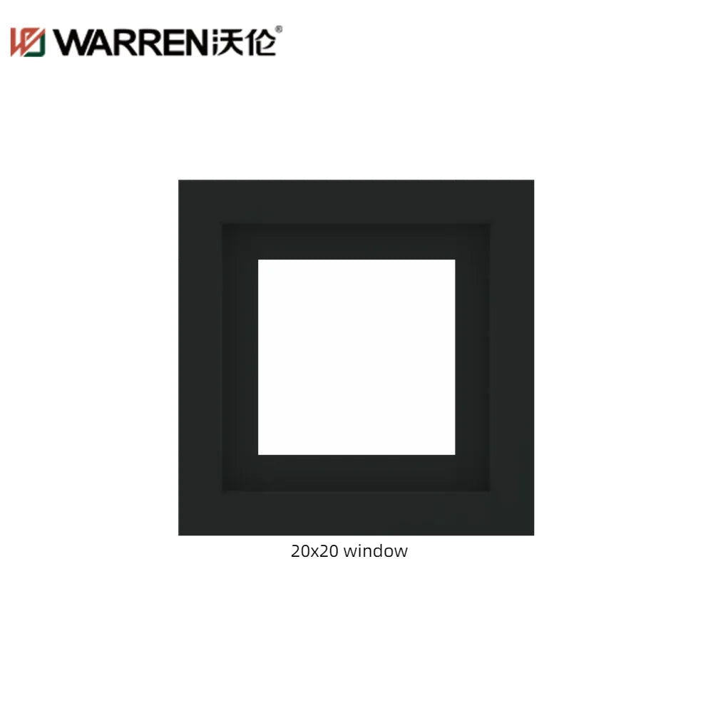 Warren 20x20 Picture Aluminium Triple Glass Gray Standard Double Pane ...