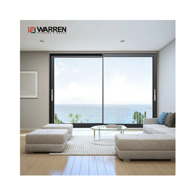 Silver aluminum pivot slide door sliding glass doors system aluminum ...
