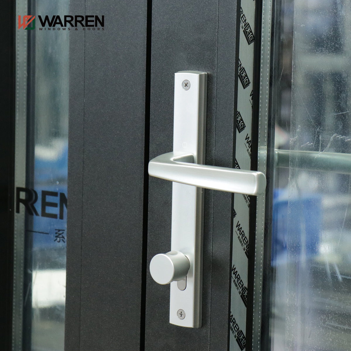 Customization Asymmetric Design Openable Side Lite Price French Door M ...