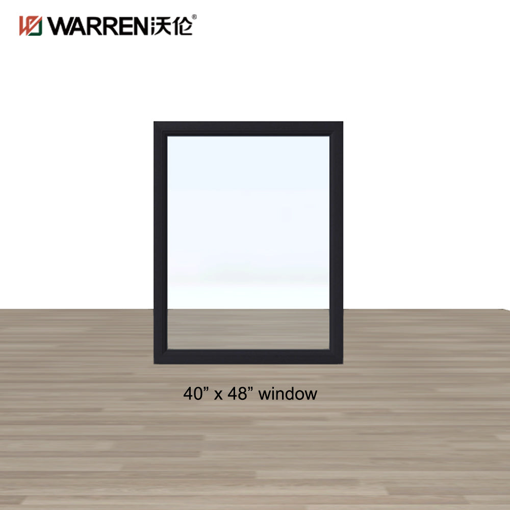 Warren 40x48 window hurricane impact security casement/picture window ...
